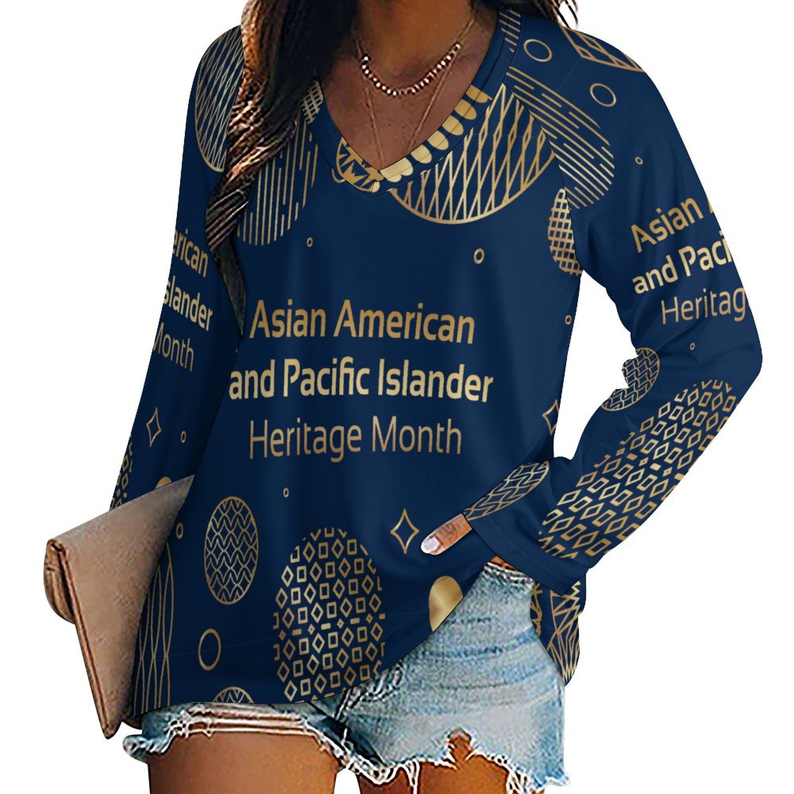 Asian American And Pacific Islander Heritage Month Women's Long Sleeve ...