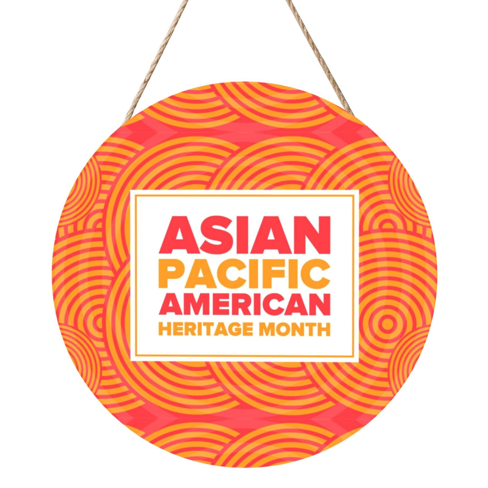 Asian American And Pacific Islander Heritage Month Wooden Hanging Sign ...
