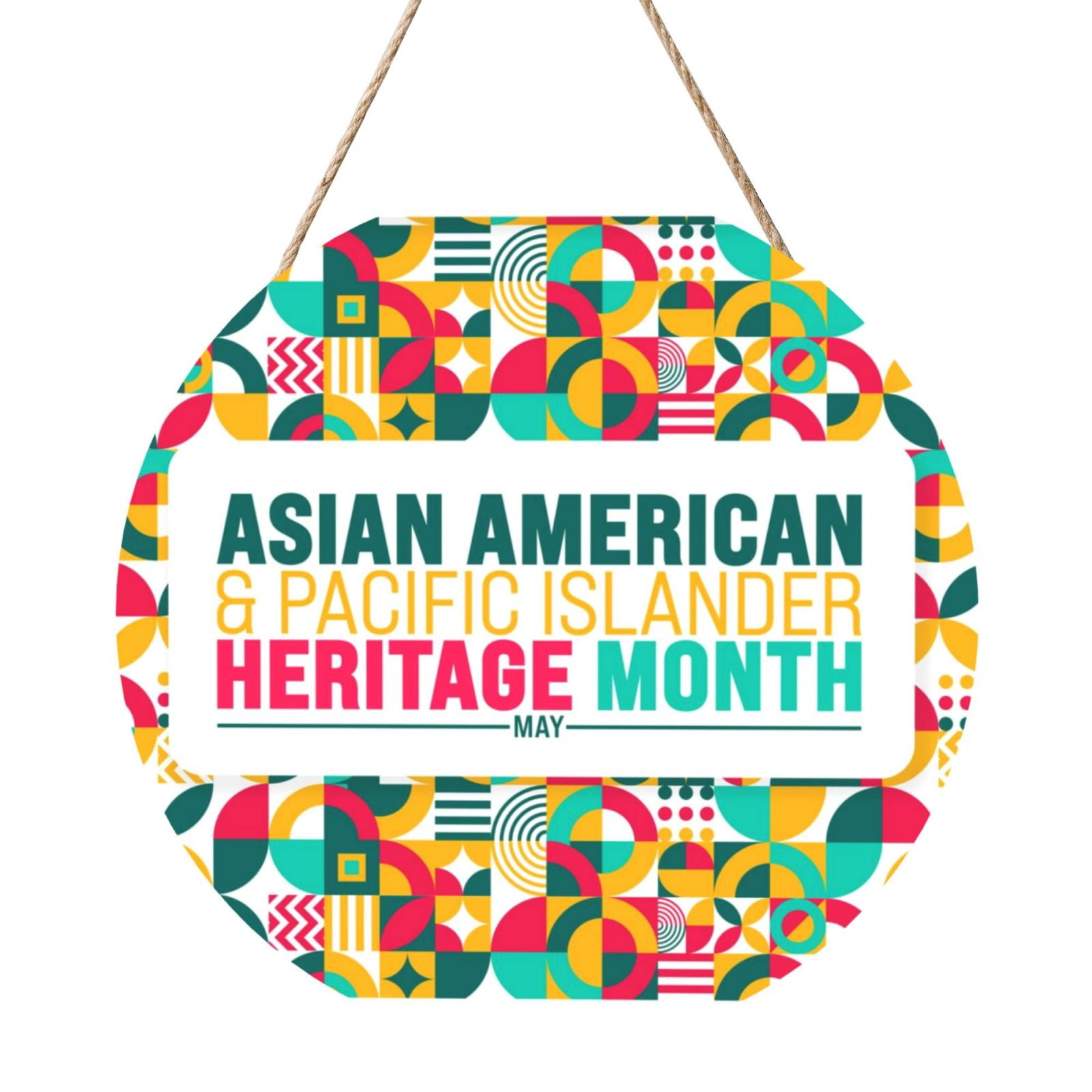 Asian American And Pacific Islander Heritage Month Wooden Hanging Sign ...