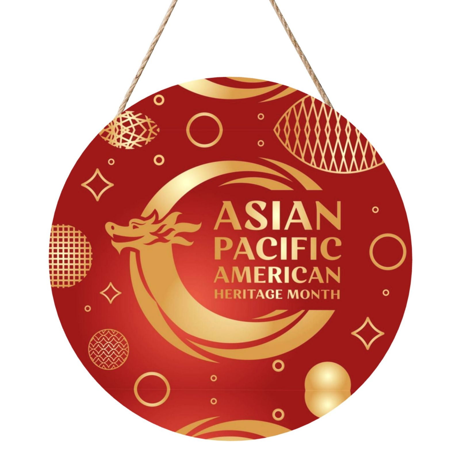 Asian American And Pacific Islander Heritage Month Wooden Hanging Sign ...