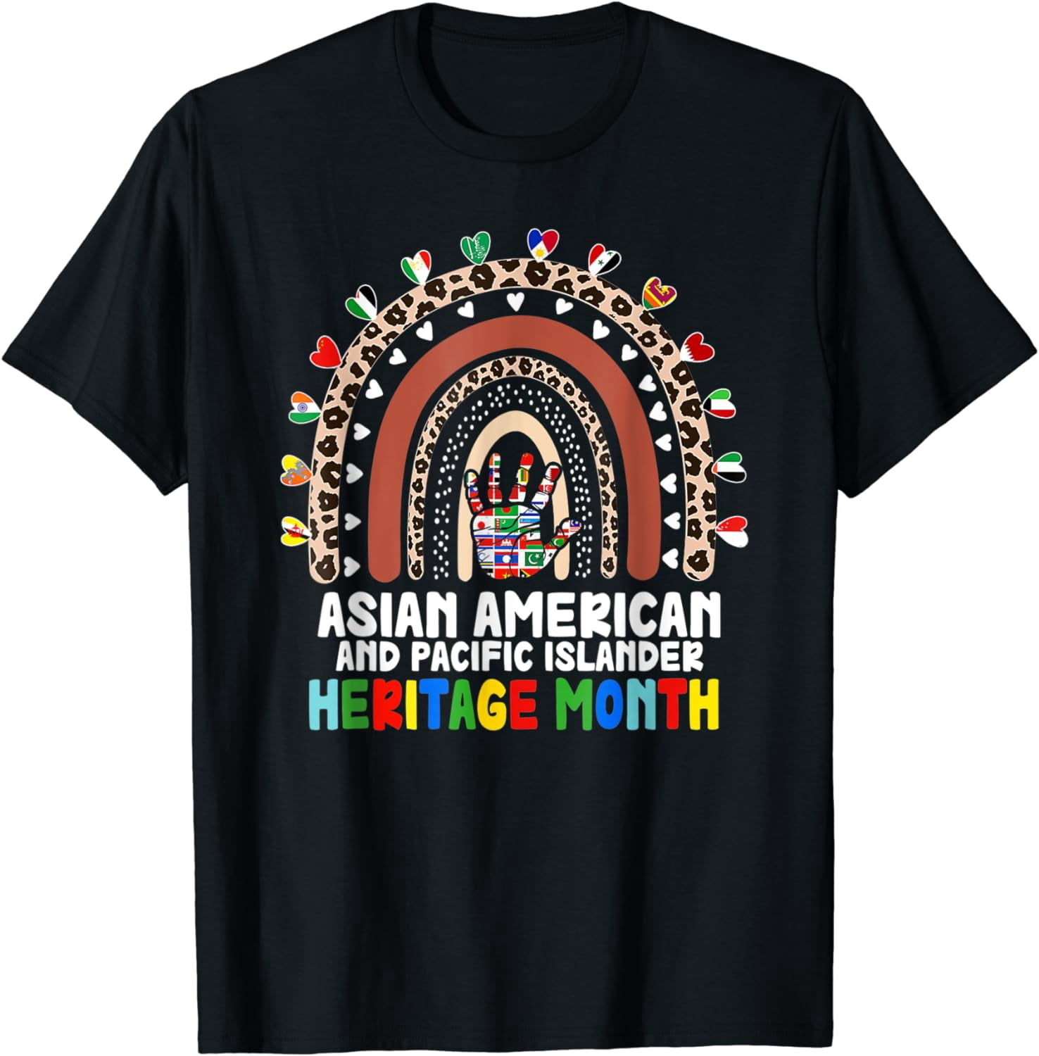 Asian American and Pacific Islander Heritage Month rainbow T-Shirt ...