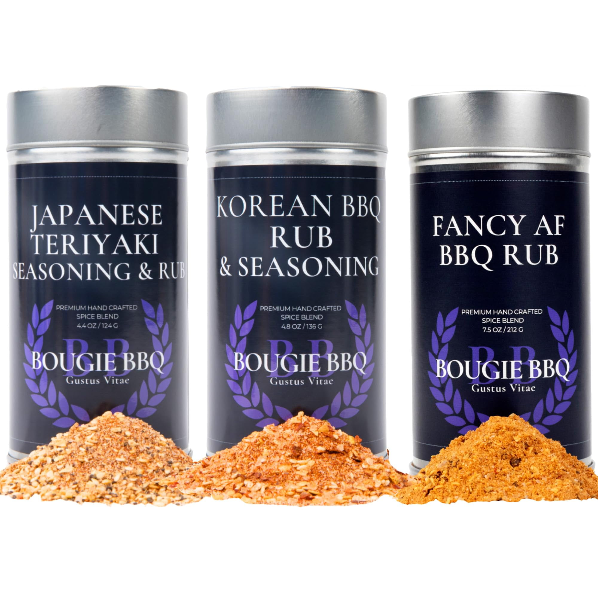 Asian BBQ Seasonings Collection MMF7 - 3 Bougie Artisanal Spice Blends ...