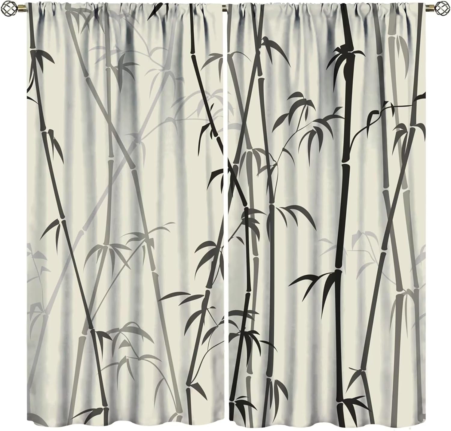Asian Bamboo Curtains Japanese Bamboo Leaf Plant Classical Chinese ...