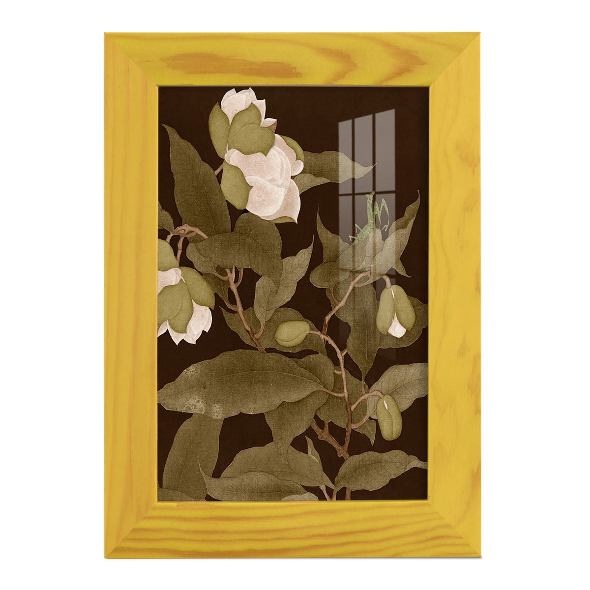 Wexford Home Asian Brocade I Framed Print Sunflower Yellow Wall Art ...