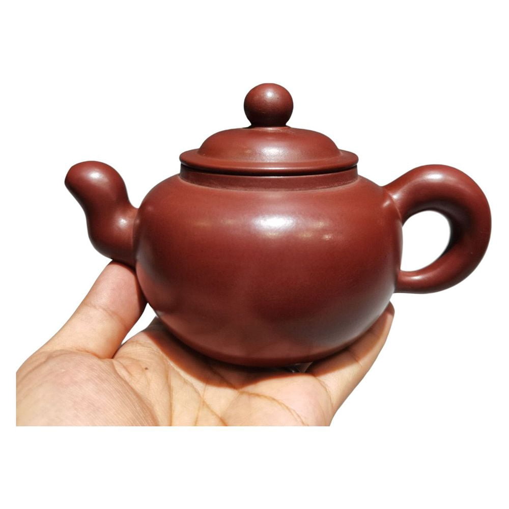 Asian Clay Tea Pot Purple Kitchen Cute Spherical Round Bodied Bead ...