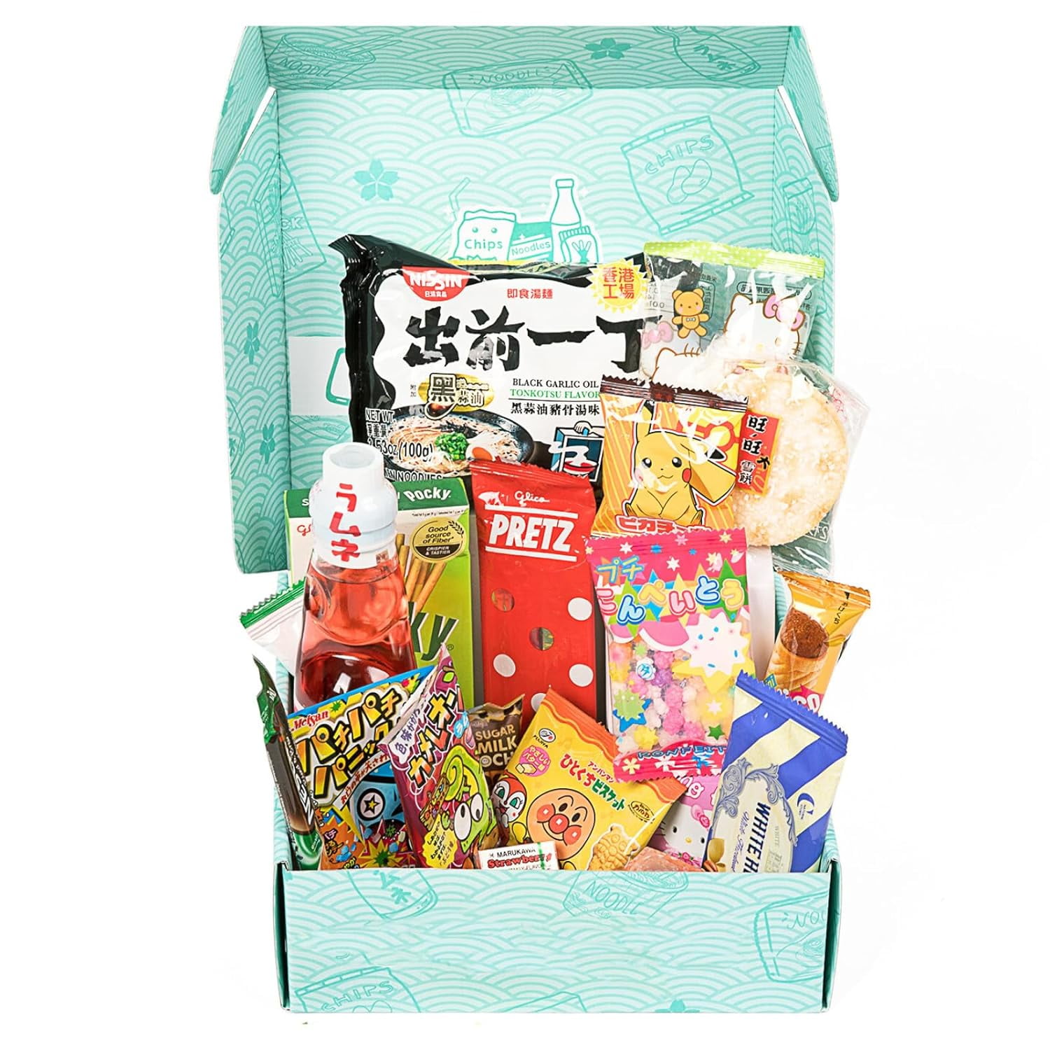 Asian Dagashi Snack Surprise Mystery Box 25 Pieces w/ 3 FULL SIZE Items ...