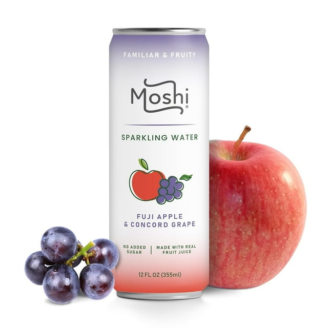 Asian Flavored Sparkling Water 12 Pack- Carbonated Drink Made With Real Fruit Juice - No Added ...