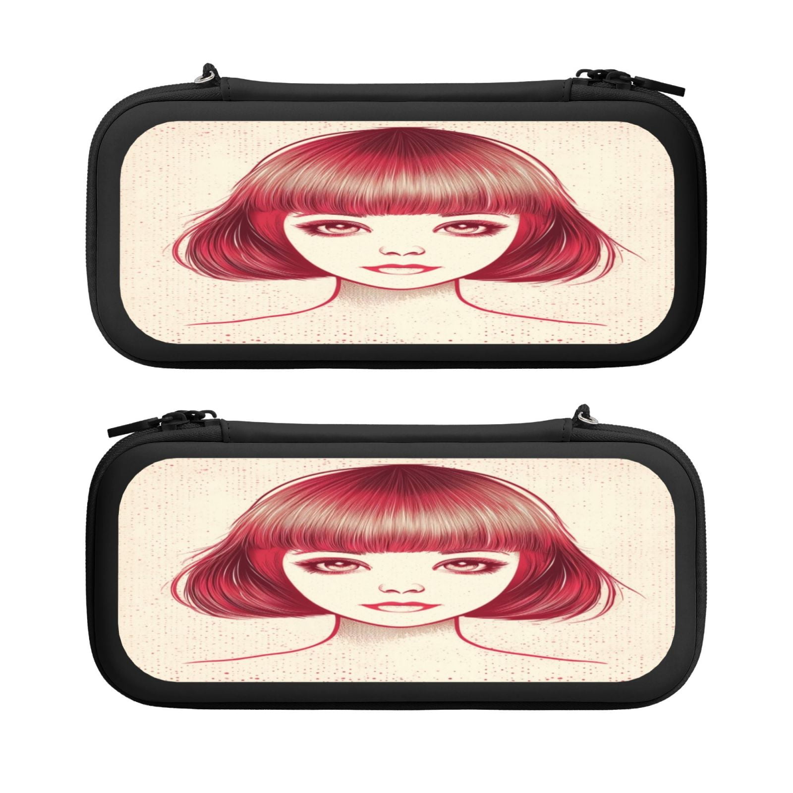 Asian Girl, Carrying Case For Nintendo Switch & OLED Version, Eva ...