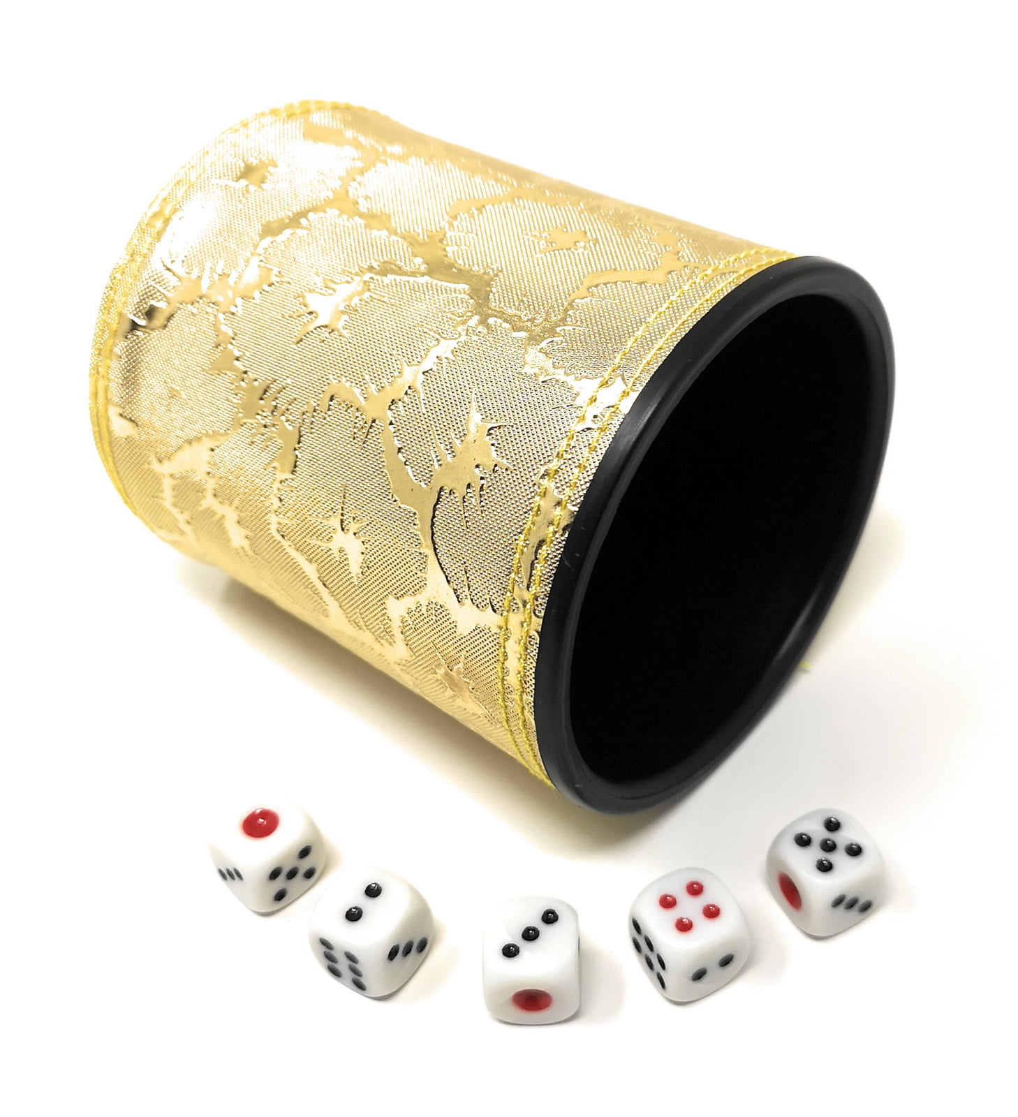 Asian Home Thy Collectibles Dice Cup with 5 Dices, PU Leather ...