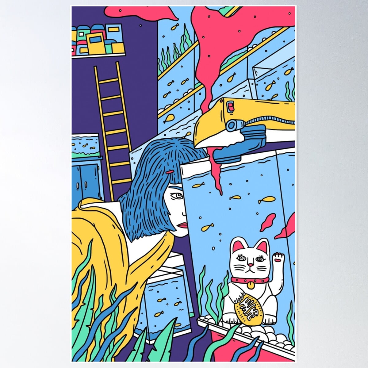 Asian Magic Poster Wall Art, Modern Wall Decor For Living Room Bedroom ...