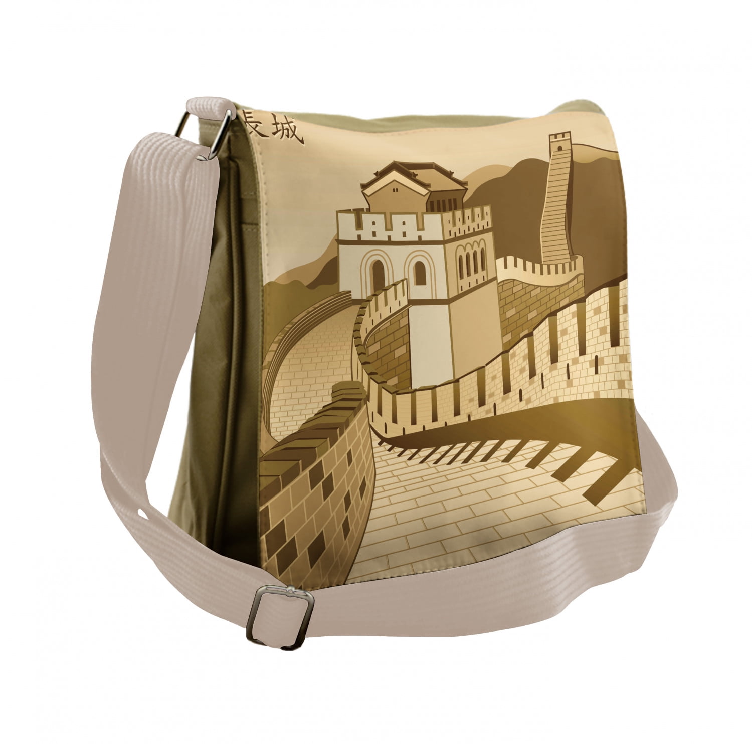 Asian Messenger Bag, Old Cultural Heritage, Unisex Cross-body, by ...