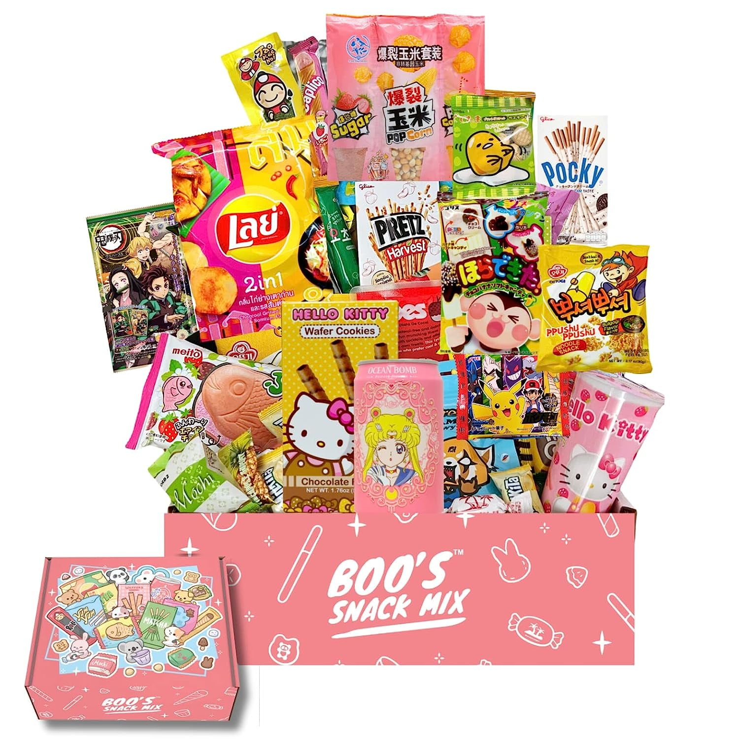 Asian Mystery Snack Box 40 Pieces; 14 Full-Size . Including mochi, mini ...