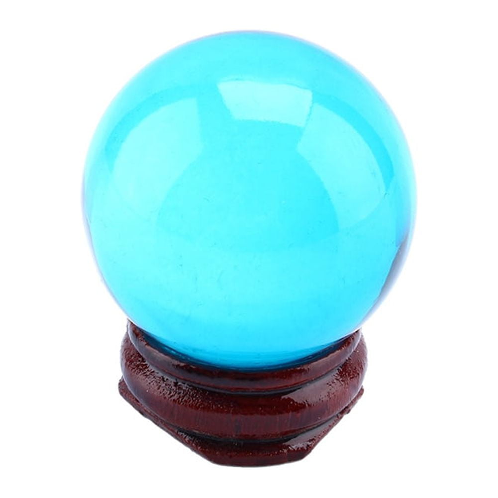 Asian Rare Natural Royal Blue Quartz Crystal Healing Ball Sphere 40mm ...
