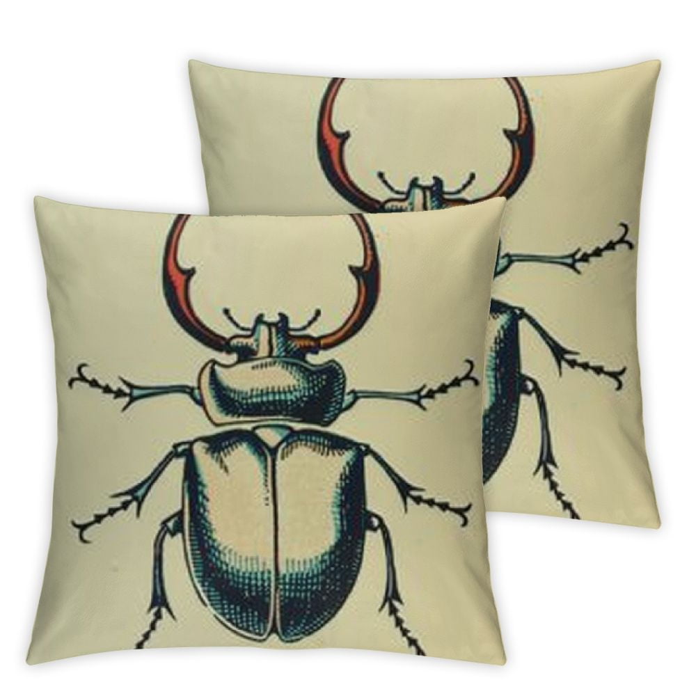 'Asian Rhinoceros Beetle' Canvas Cushion Cover - Walmart.com