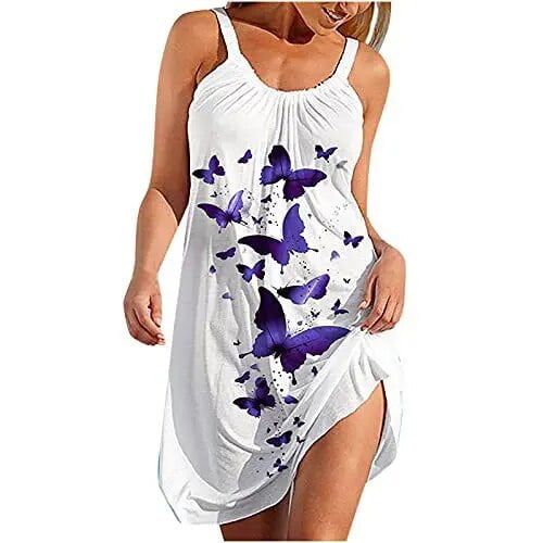 Asian Size 2024 summer new 3D digital print strap beach dress fashion ...