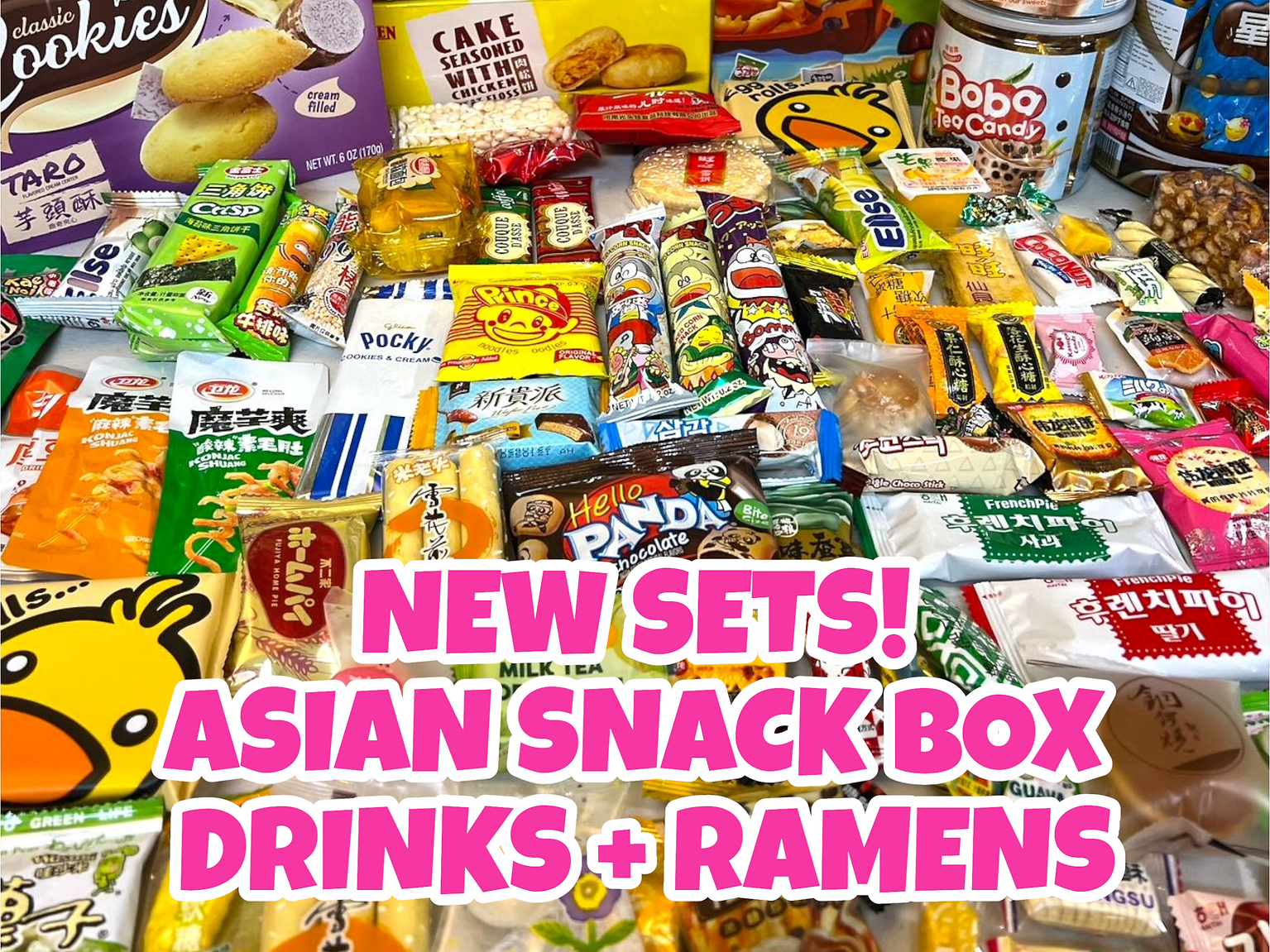 Asian Snack Box (60 Mixes + 1 Full Size +1 Drink) – Japanese Korean ...