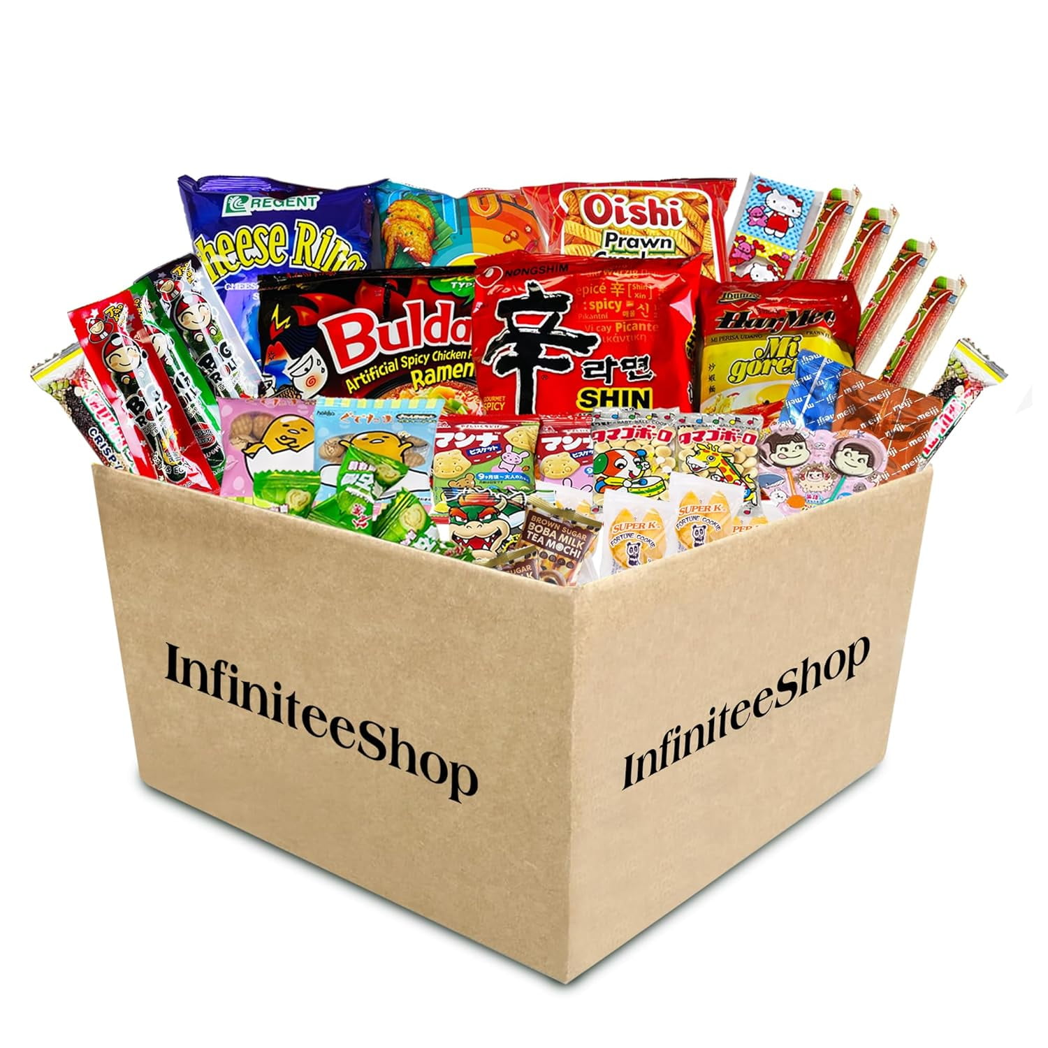 Asian Snack Variety Pack - 25 Count Snack Individual Wrapped Gift Care ...