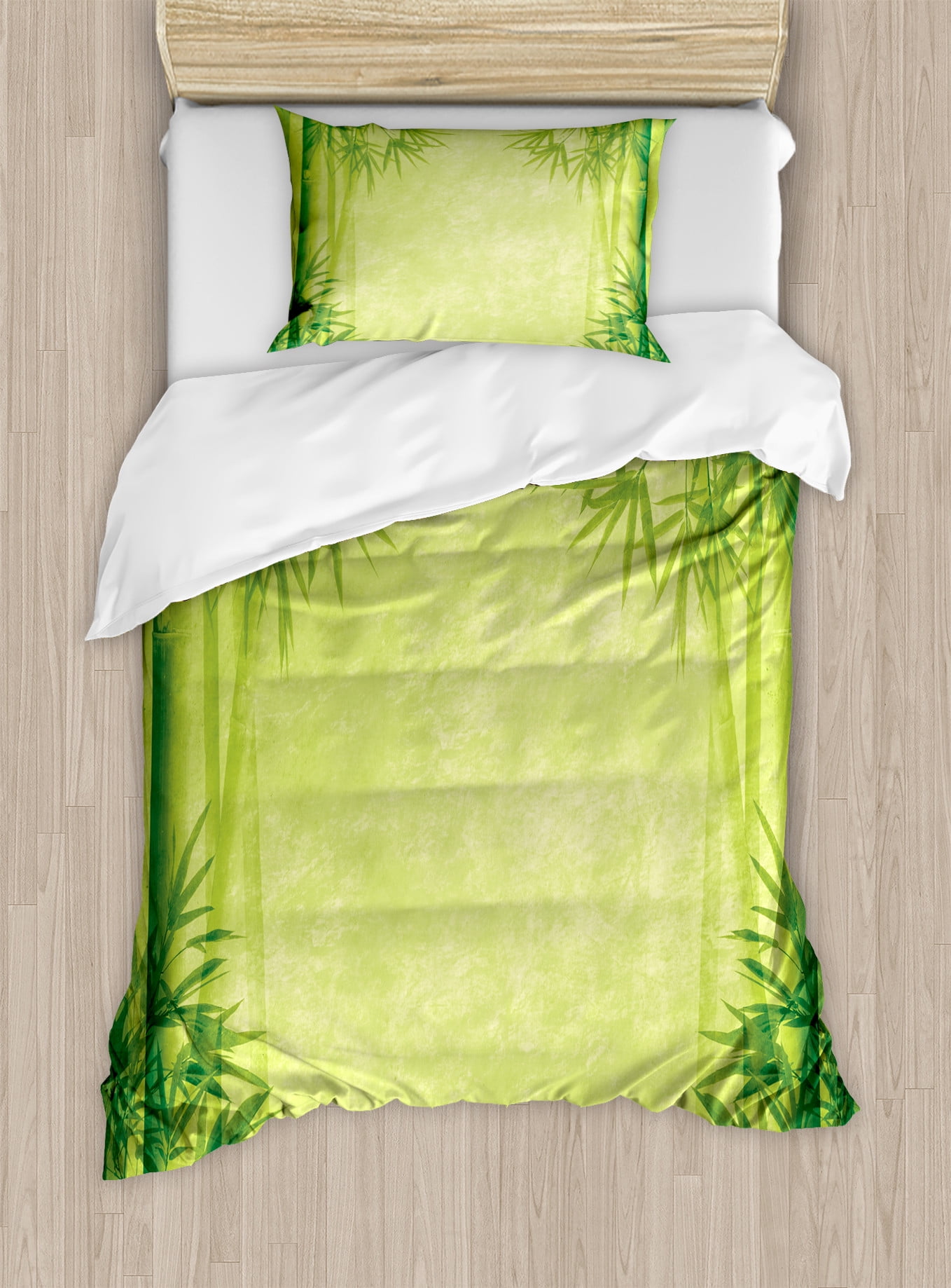 Asian Themed Duvet Cover Set, Chinese Trees Design Fengshui Style ...