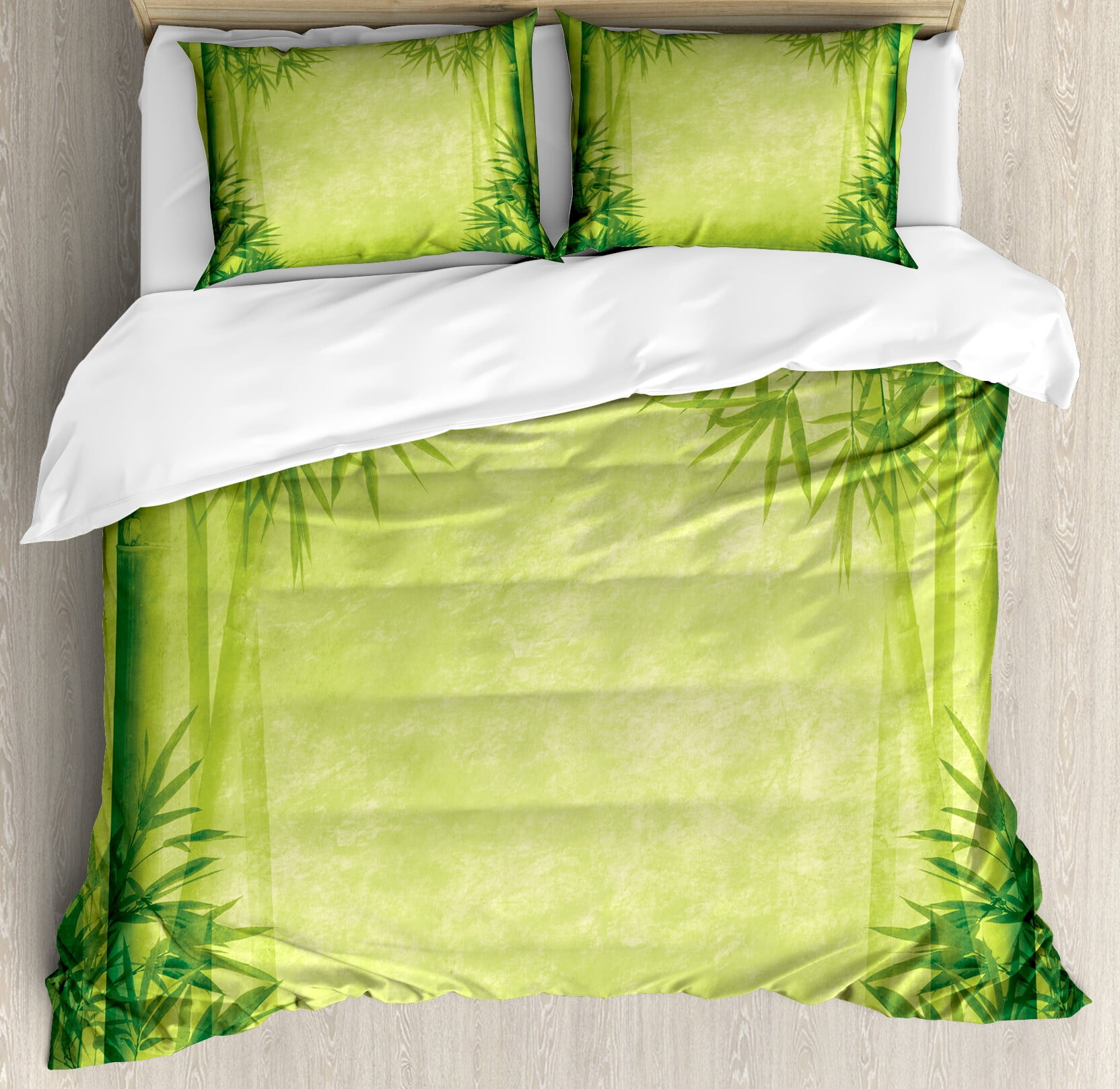 Asian Themed Duvet Cover Set, Chinese Trees Design Fengshui Style ...