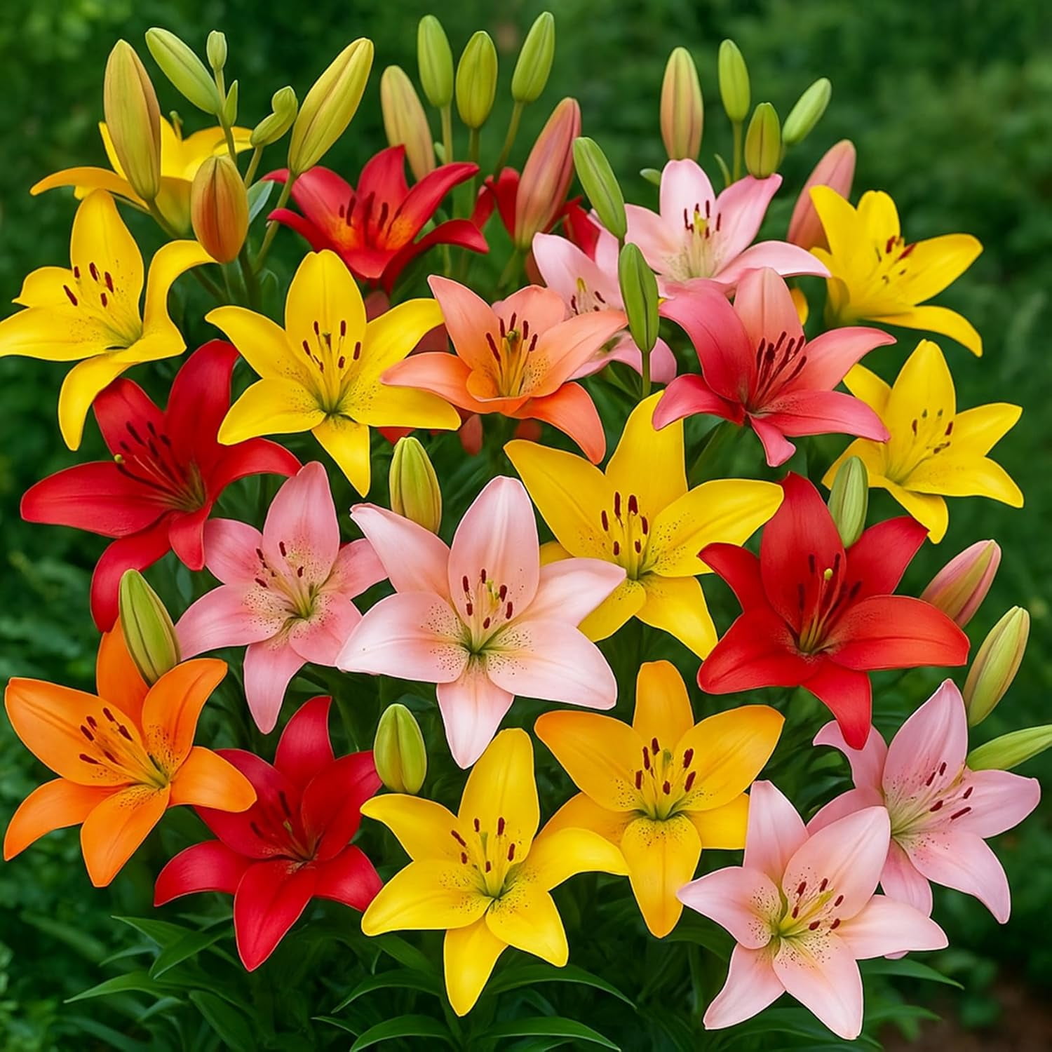Asiatic Lilies Mix (10 Pack of Bulbs) - Freshly Dug Perennial Lily ...
