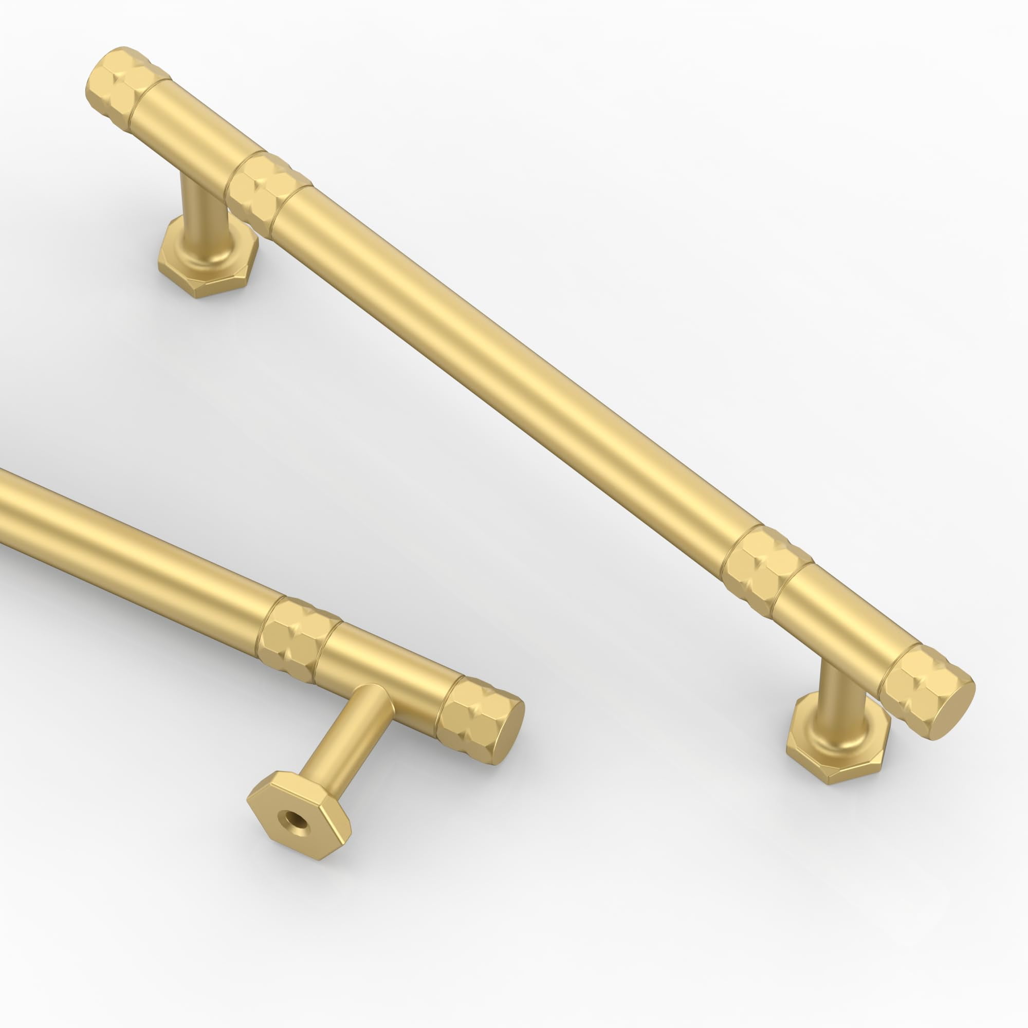 Asidrama 10 Pack 5 Inch(128mm) Gold Kitchen Cabinet Handles, Cabinet ...