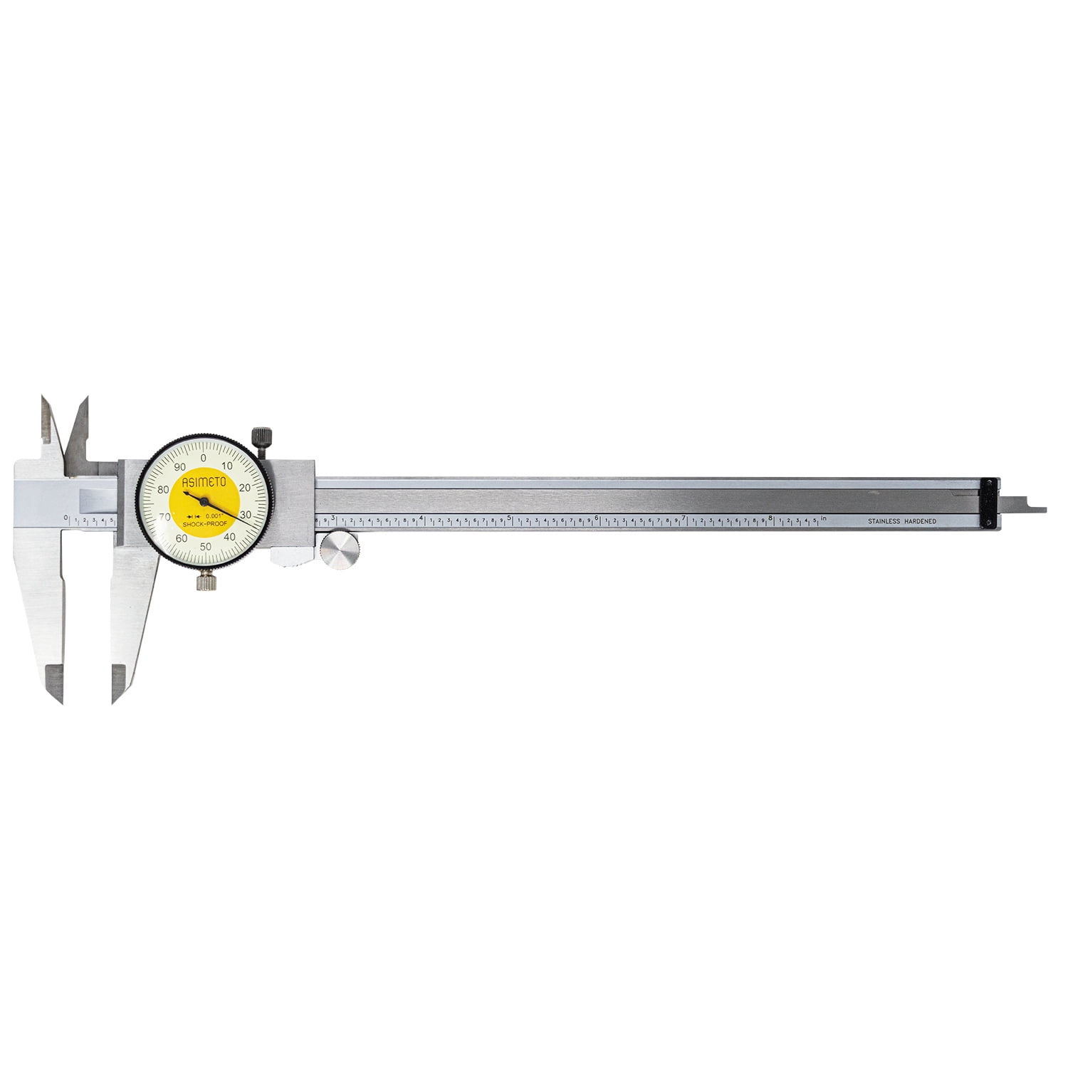 Asimeto 7303081 0-8" Dial Caliper| Graduation: 0.001", Jaw Length: 3/4 ...