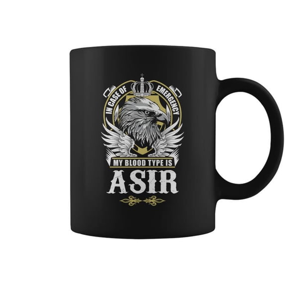 Asir Name In Case Of Emergency My Blood Coffee Mugs - Walmart.com