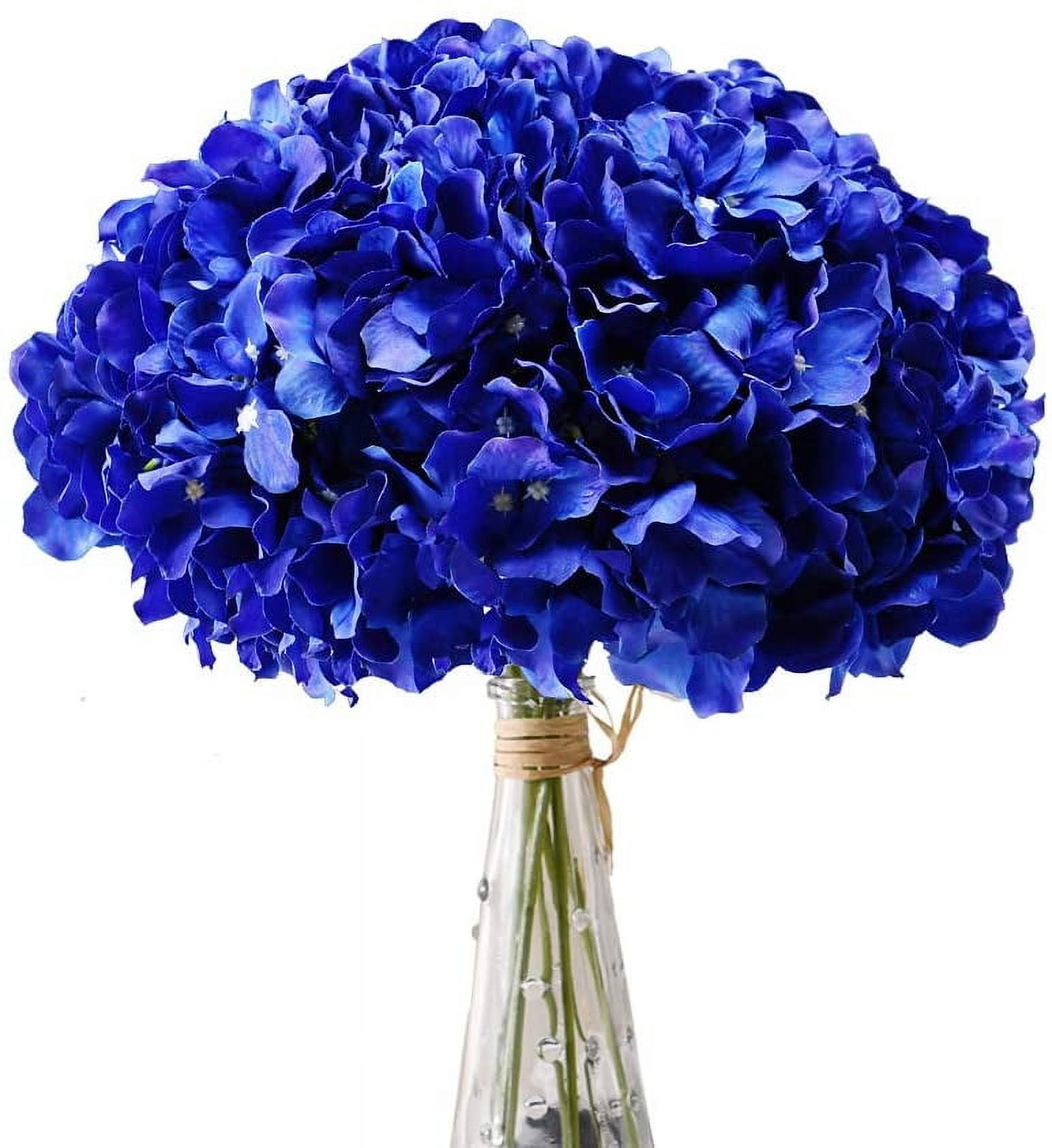 Asisol Artificial Flowers Hydrangea Silk Flowers Heads Pack of 10 Full Hydrangea Flowers ...