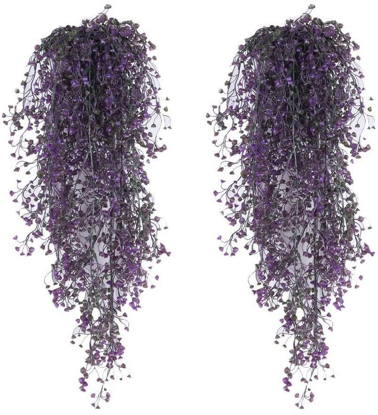 Asisol Artificial Hanging Flowers Faux Hanging Plants Fake Greenery ...