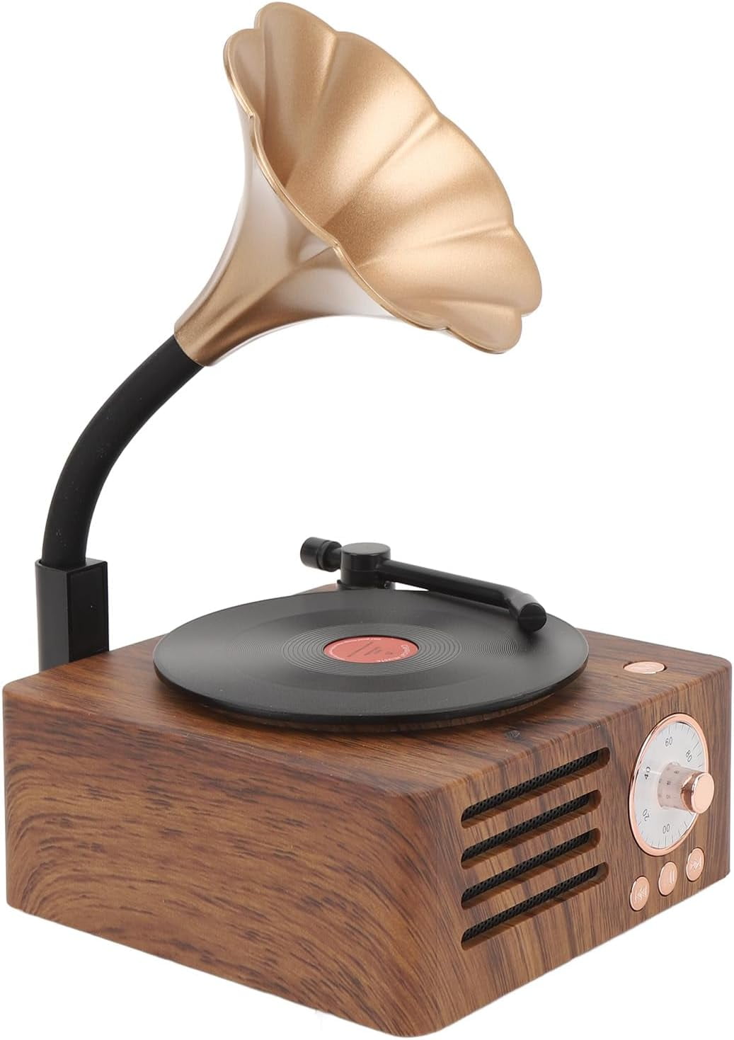 Asixxsix Record Player BT Speaker, Vintage Gramophone Turntable ...