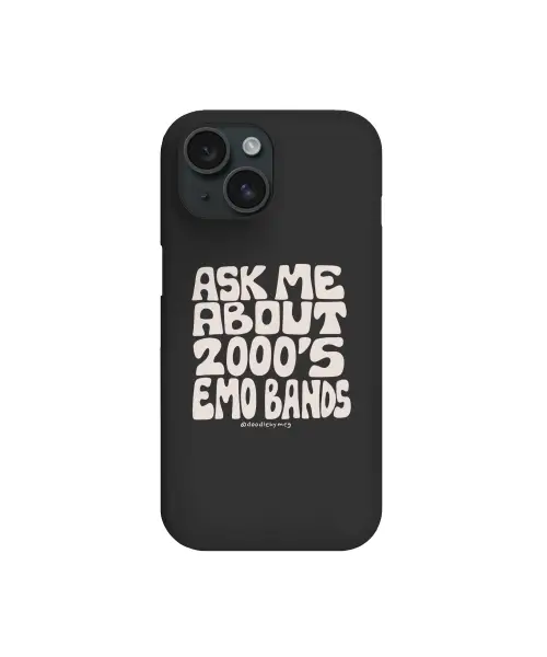 Ask About 2000's Emo Bands Phone Case for iPhone 16 15 14 13 12 11 Pro ...