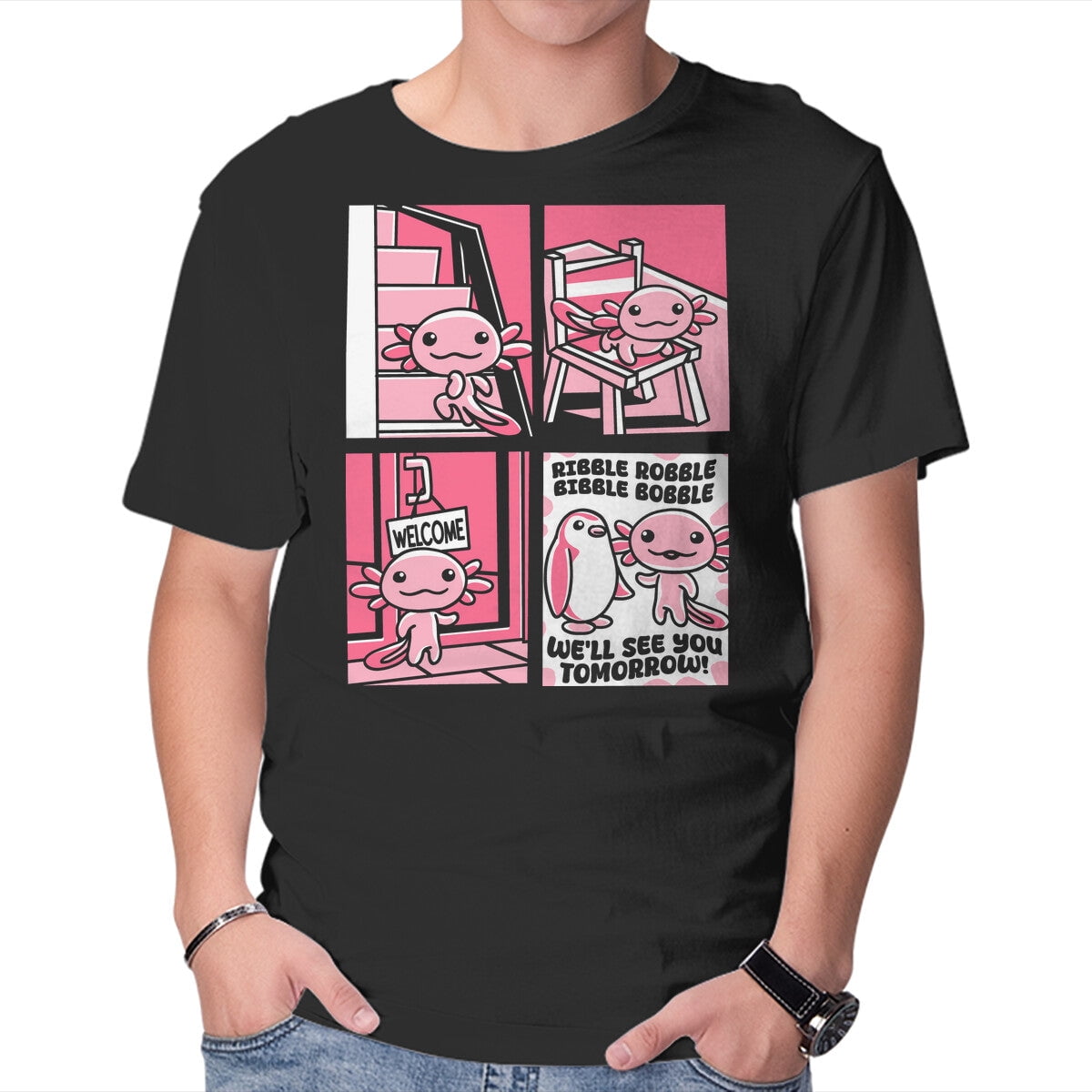 Ask An Axolotl Unisex T-Shirt Tee Sweatshirt Hoodie Tank Top - Walmart.com