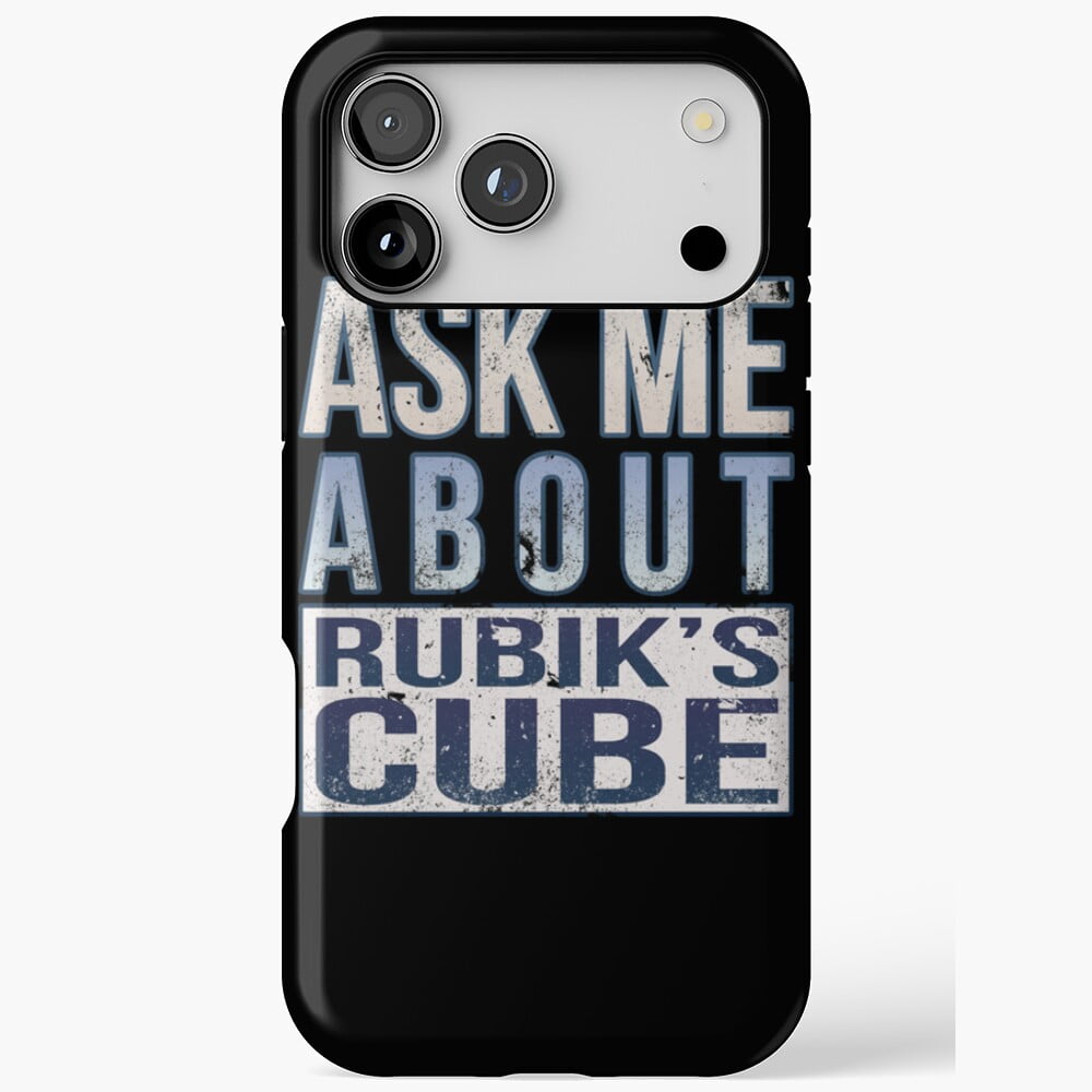 Ask Me About Rubik Cube Quote Phone Case Cover Compatible for iPhone 11 ...