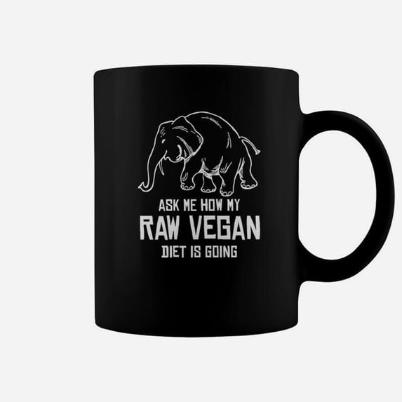 Ask Me How My Raw Vegan Diet Is Going Funny Elephant Coffee - Walmart.com