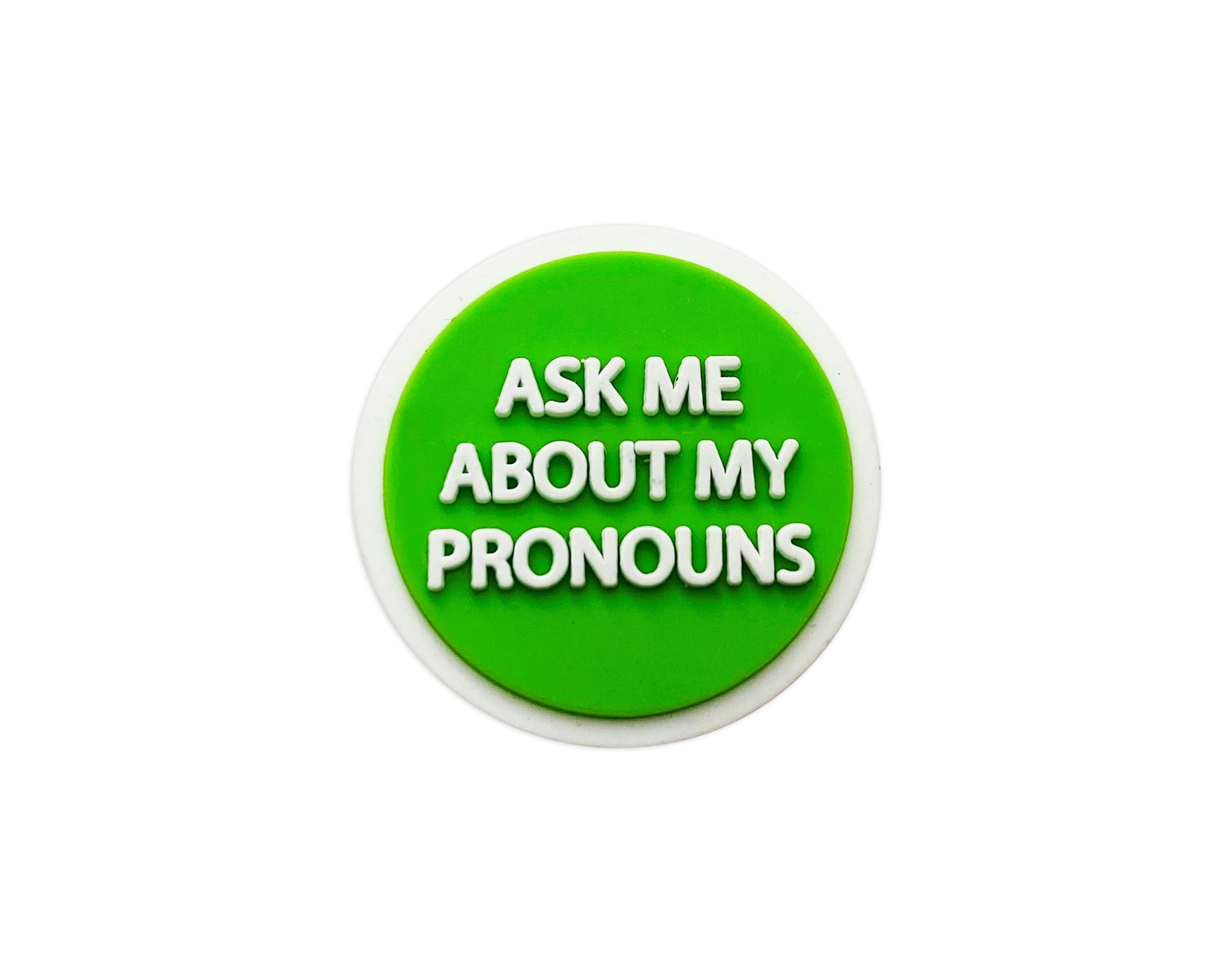 Ask Me My Pronouns Pronoun Silicone Pins (2 Pins) - Walmart.com