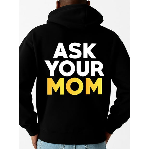 Ask Your Mom 1 pack Couple hooded sweatshirts polyester spring ...