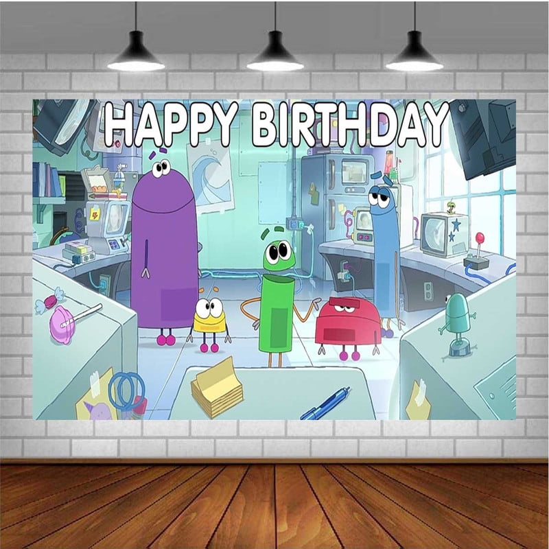 Ask The Storybots Backdrop Taspestry Wall Decor Banner Party Supplies ...