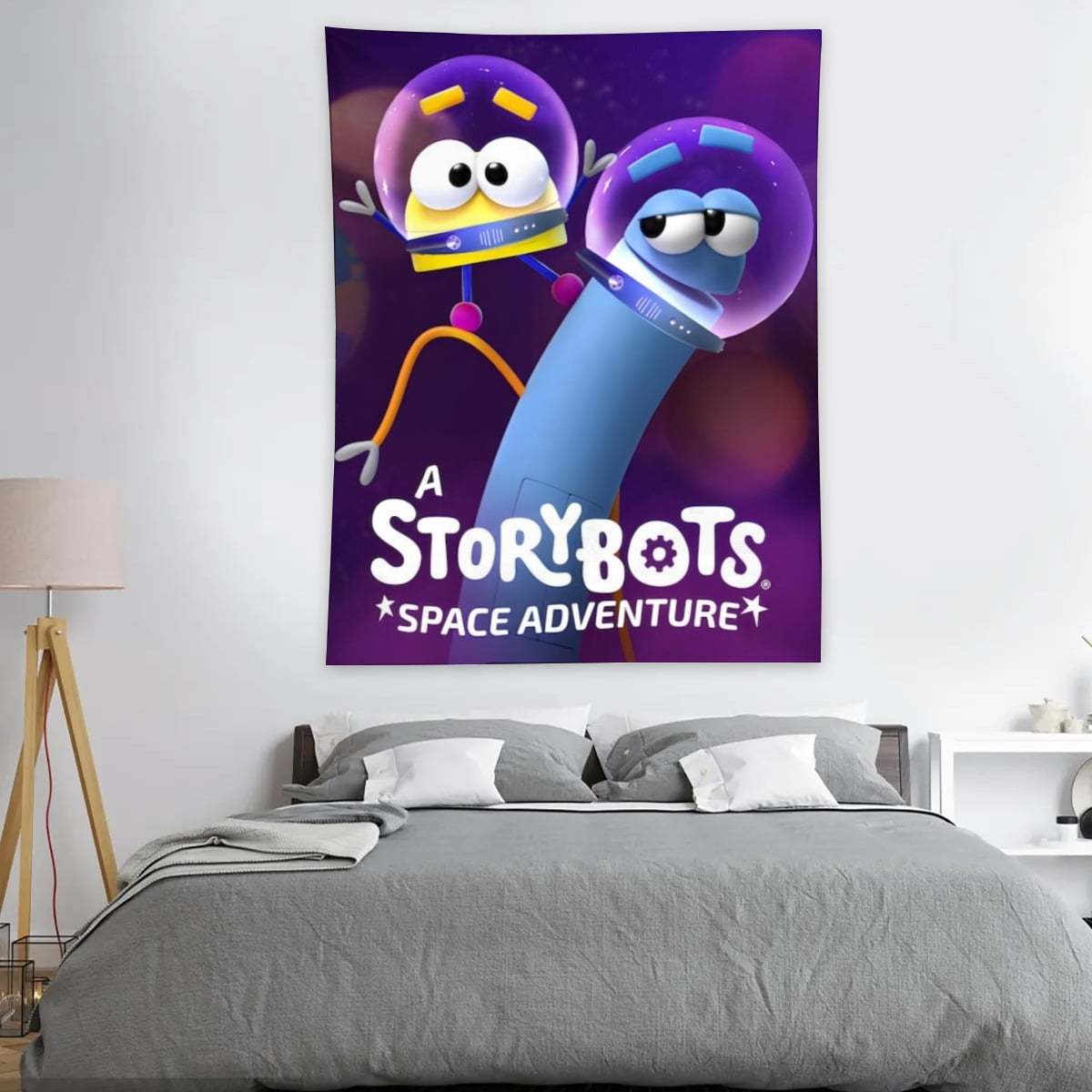 Ask The Storybots Cartoon Flag Funny Tapestry Indoor Outdoor Wall Art ...