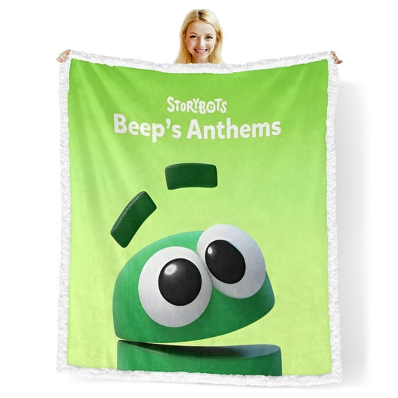 Ask The Storybots High Definition Pattern 50 * 60 inch Flange Velvet ...