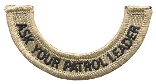 Ask Your Patrol Leader Rocker Patch - fits Patrol Patch (Bottom) (Sew-on) - ClassB - Walmart.com