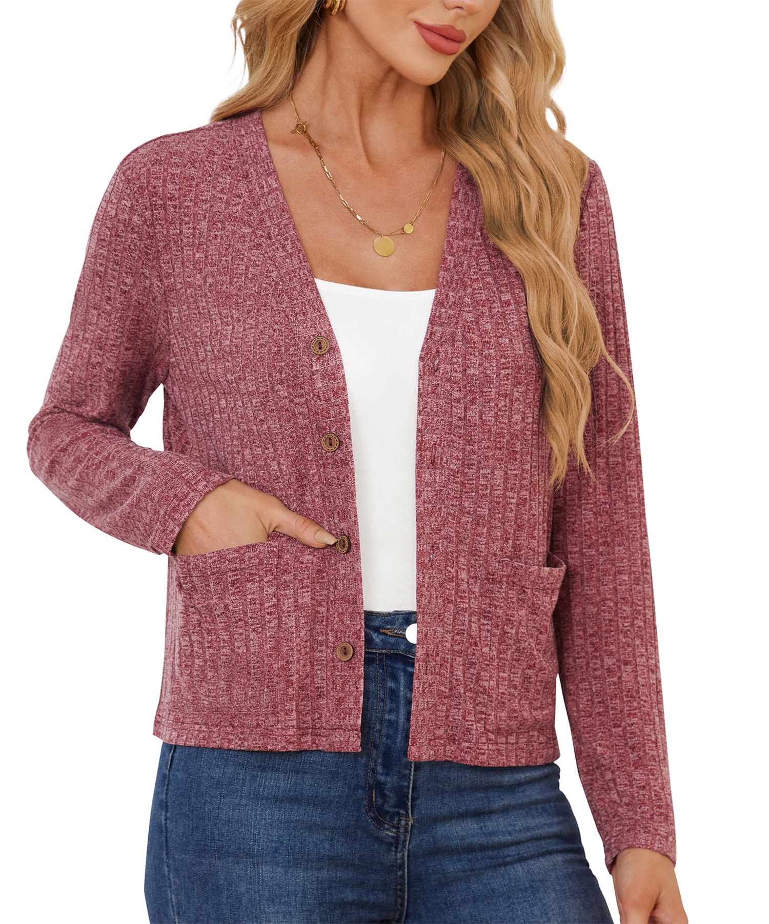 AskLazy Women's Open Front Cardigan Casual Loose Lightweight Cardigans ...