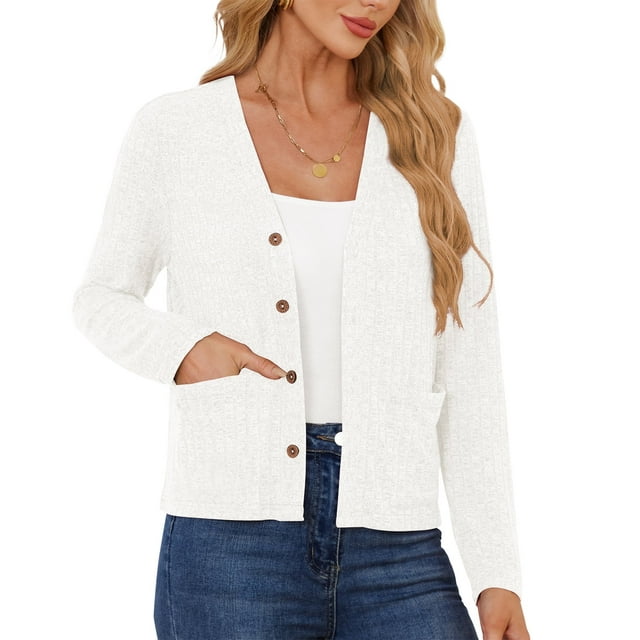 AskLazy Women's Open Front Cardigan Casual Loose Lightweight Cardigans ...