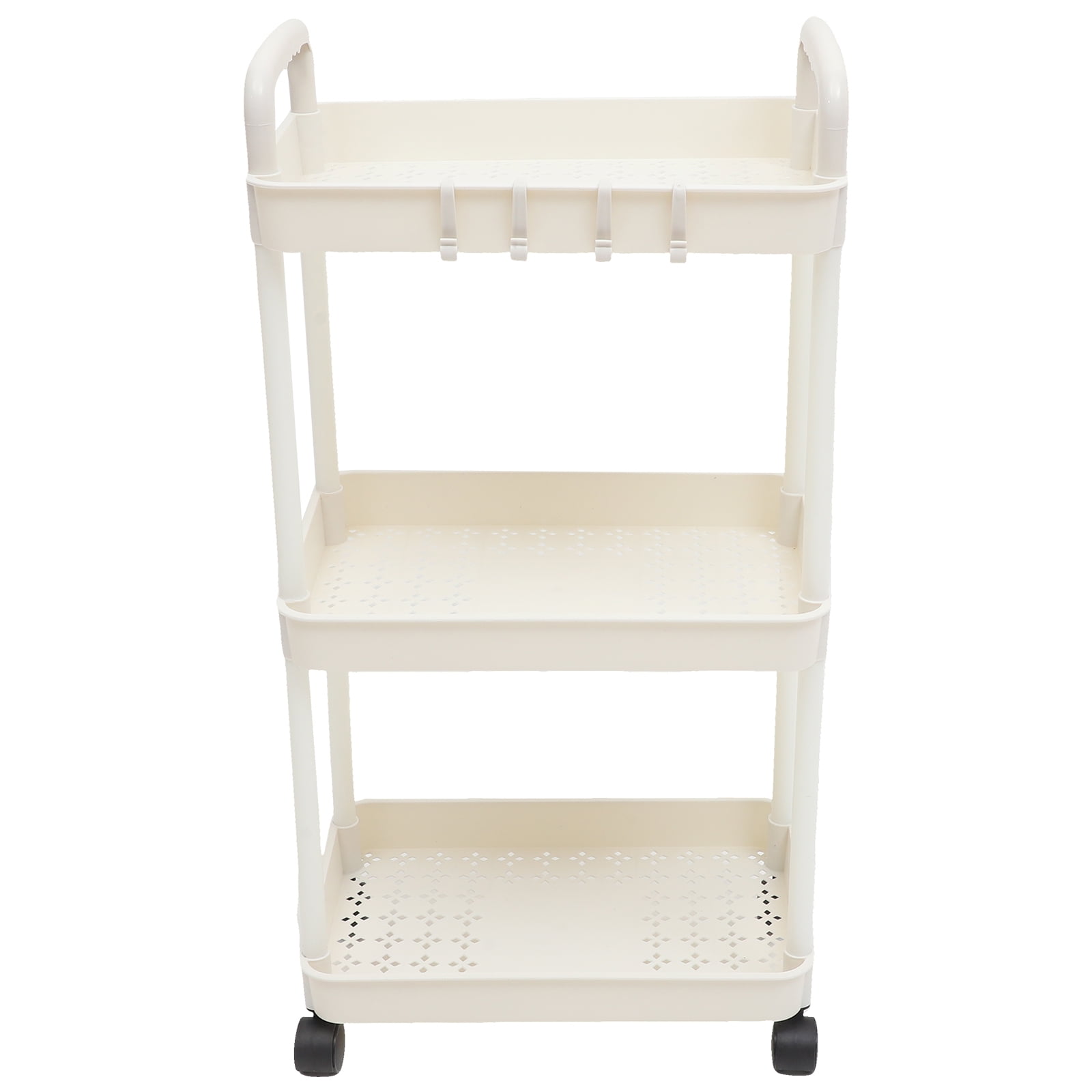 Askfic 3 tier trolley 3-Tier Plastic Rolling Utility Cart for Narrow ...