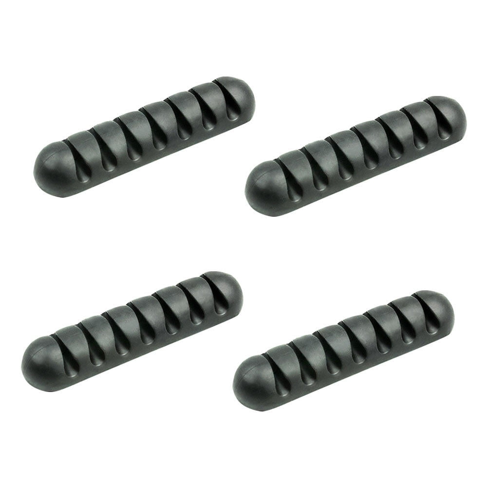 Askfic Cord Organizer 4Pcs Desktop Cable Organizers 7-Slot Wire ...