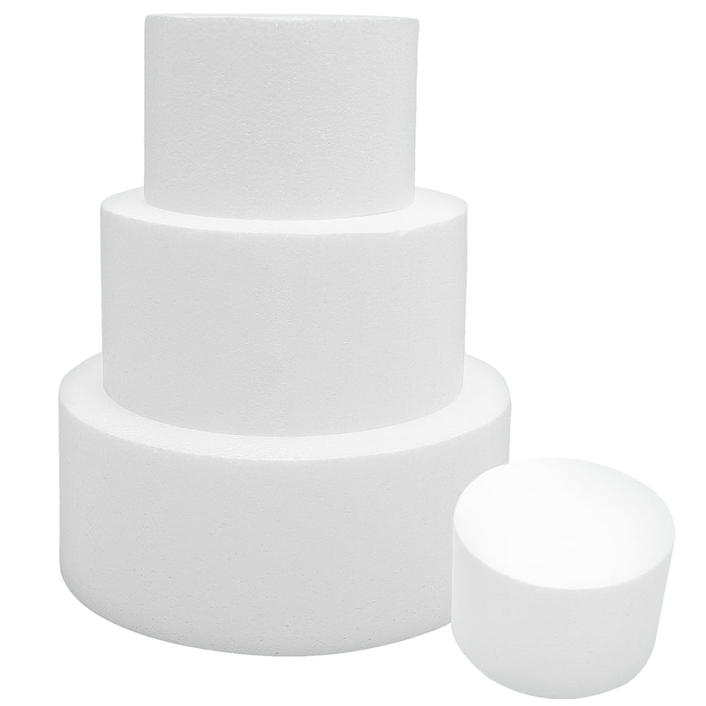 Askfic Dummy Cake Model 4-Tier Round Foam Cake Dummies for DIY ...