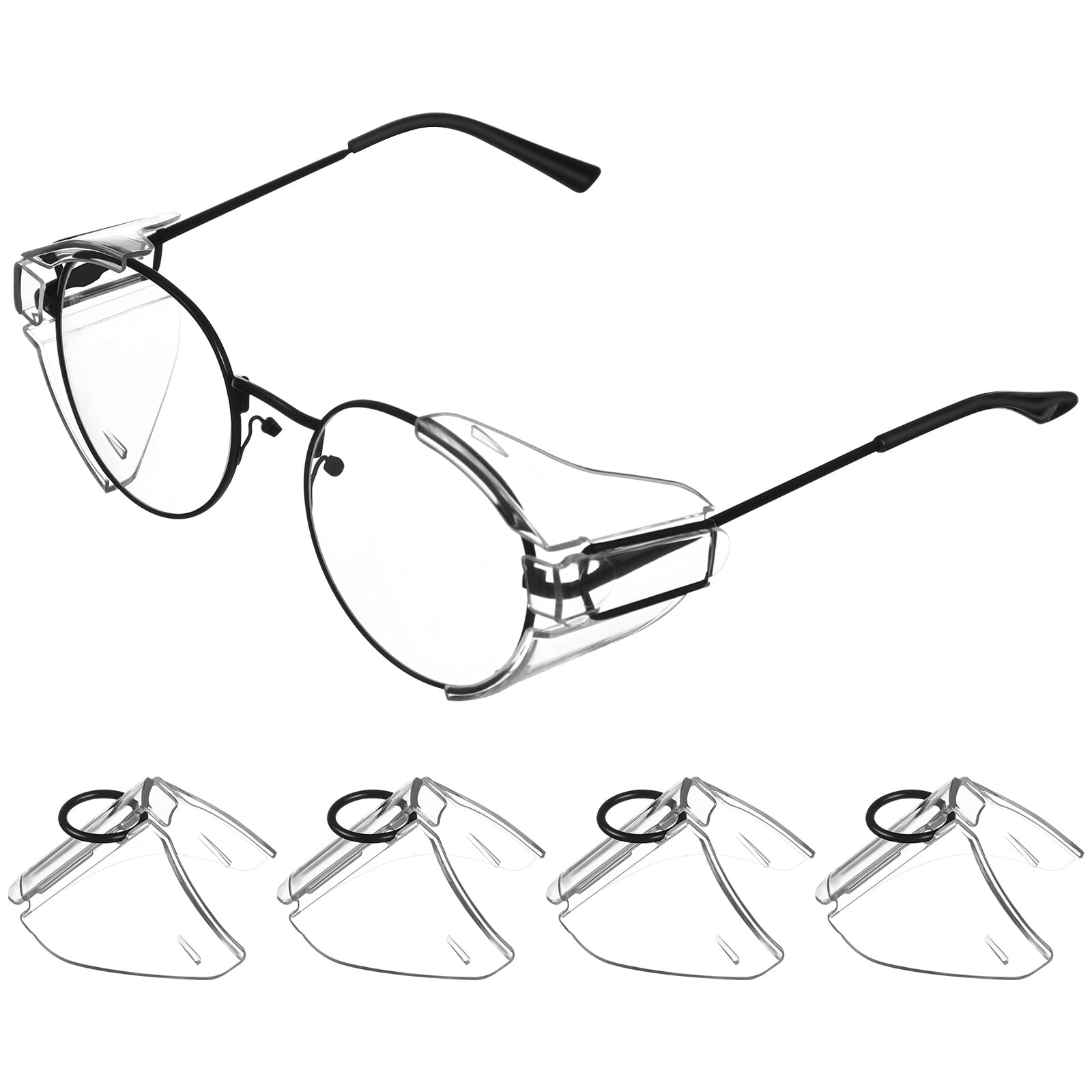 Askfic Glasses Side Shield Flexible Side Shields for Eye Protection ...