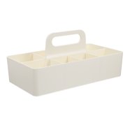 Nvzi Large Portable Basket with Handle, Plastic Craft Storage Organizer ...