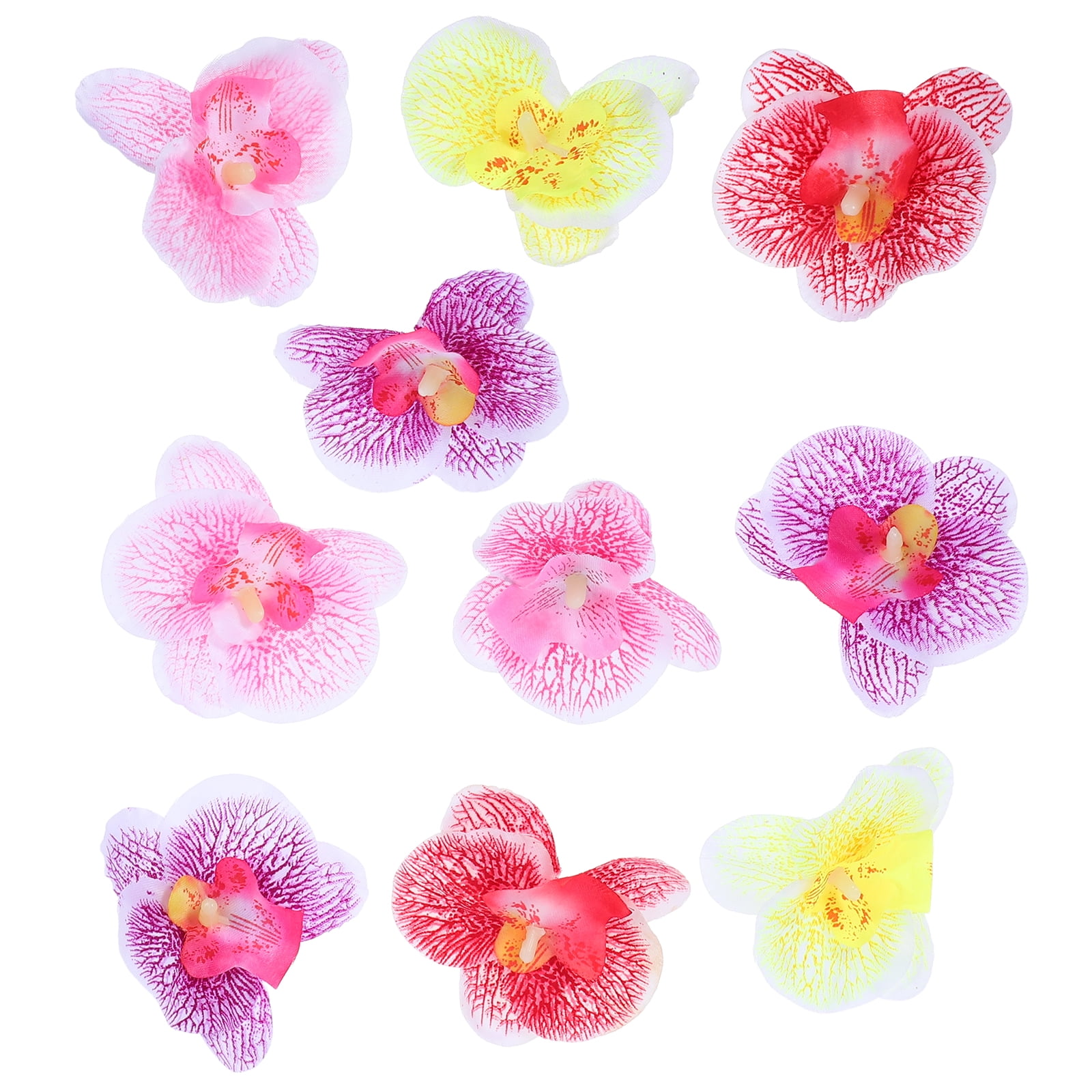 Askfic Mini Flower Heads Hibiscus Flowers Decor Fake Petals for DIY ...