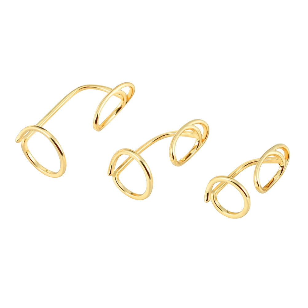 Askfic Nail Rings 3pcs Nail Finger Ring Tip Ring Fashion Rings DIY Nail ...