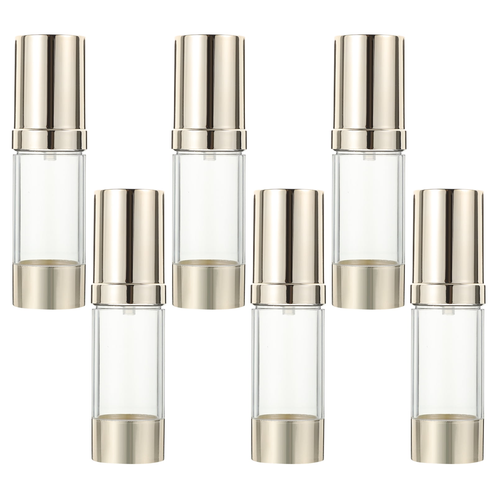 Askfic Pump Bottle 6x 30ML Refillable Airless Pump Bottles for Lotion ...